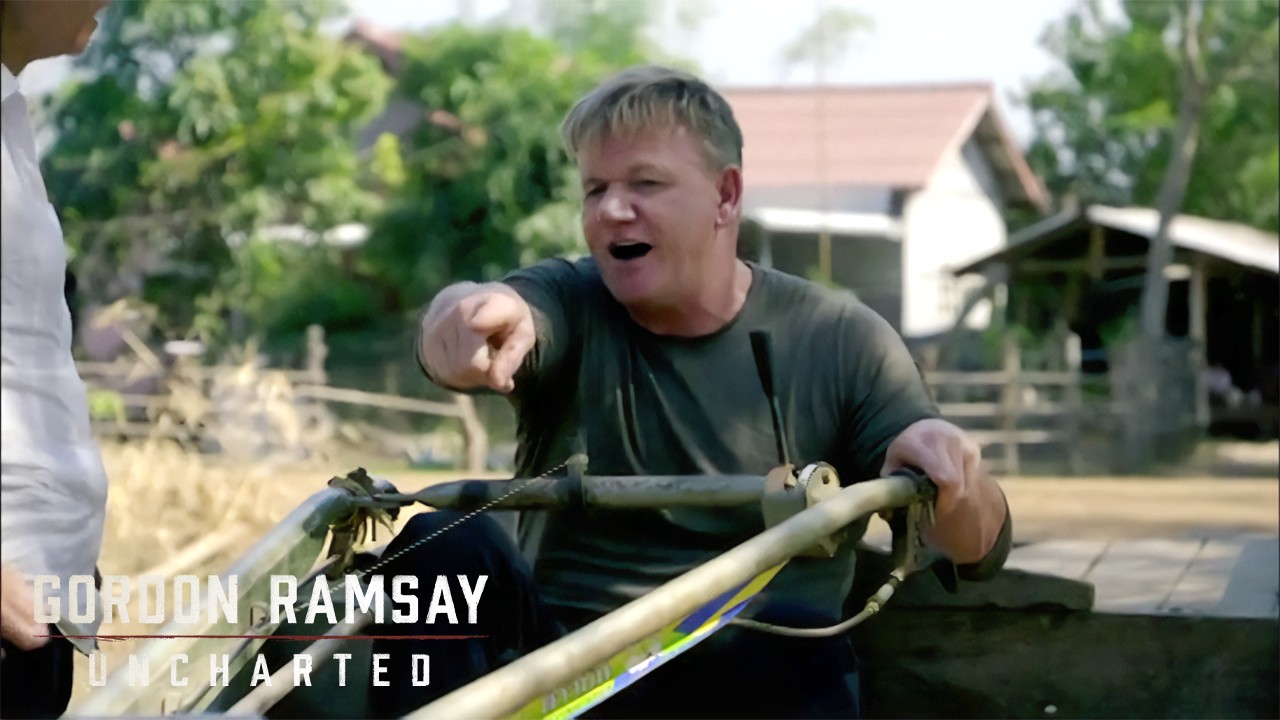 Gordon Rides the Fastest Lawnmower in Laos | Gordon Ramsay: Uncharted ...