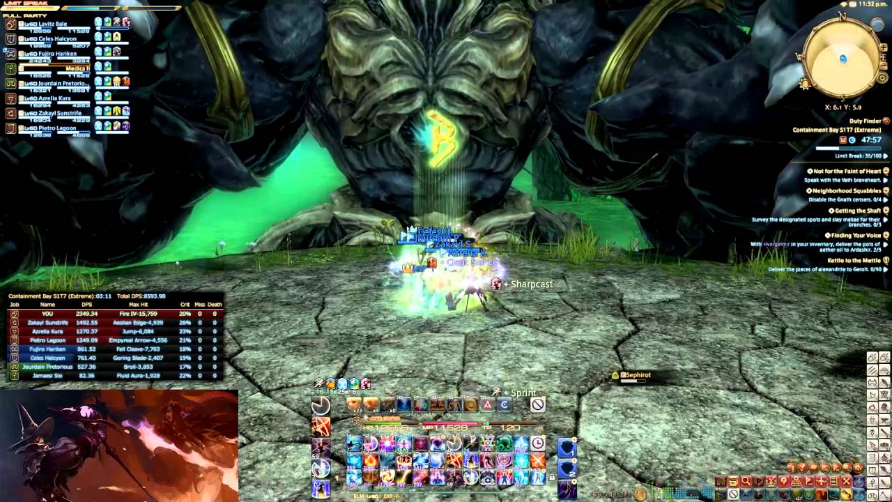 Sephirot Ex - 1919 DPS (i235 BLM) | Final Fantasy XIV: Heavensward ...