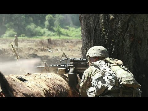 US Army Company Combined Arms Live Fire at Joint Base Lewis McChord