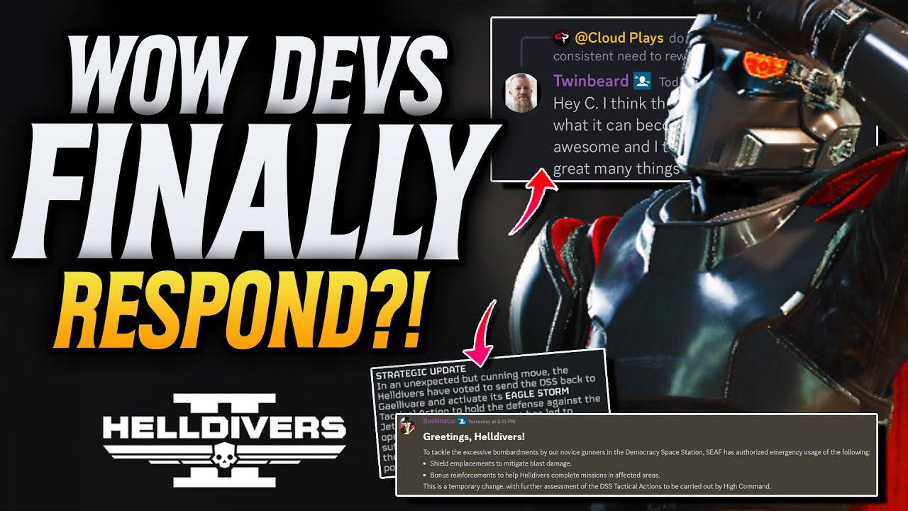 Helldivers 2 Here We Go Again! Developers Respond To The Chaos! - YouTube
