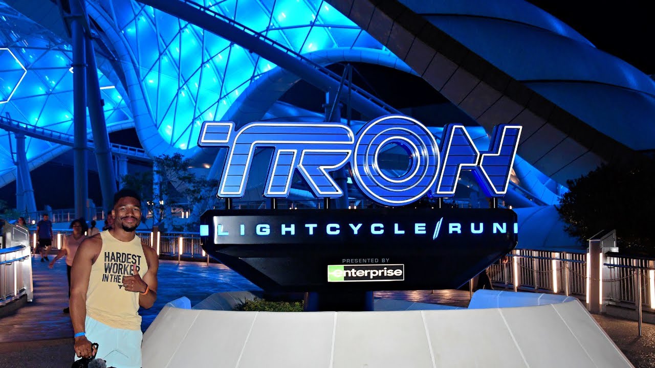 TRON Lightcycle Run Preview Day | Full Experience, Ride POVs and My ...