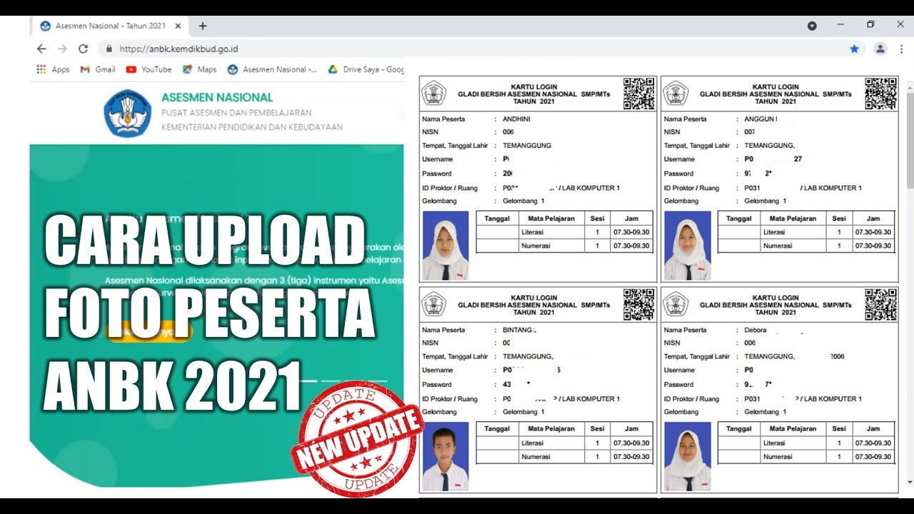 CARA UPLOAD FOTO PESERTA ANBK 2021 (UPDATE) - YouTube