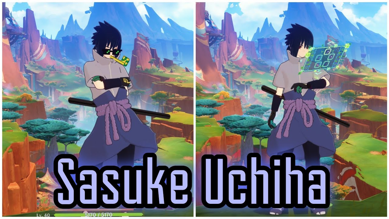 IT HAD TO BE DONE !! kinich as sasuke uchiha | genshin impact mod - YouTube