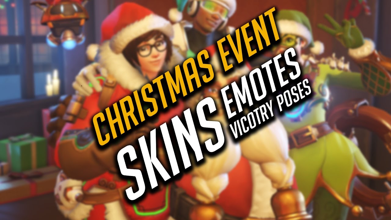 Overwatch's Holiday Event ALL SKINS, EMOTES and VICTORY POSES - YouTube