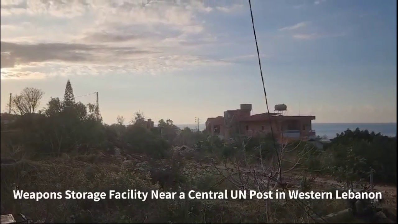 IDF exposes weapons near UNIFIL, tunnel near civilians in Lebanon - YouTube