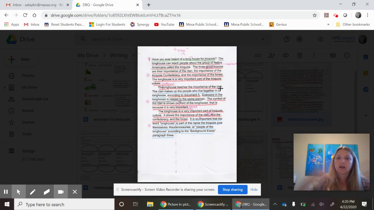Writing Lesson 6 - Editing on Printed Paper Instruction - YouTube