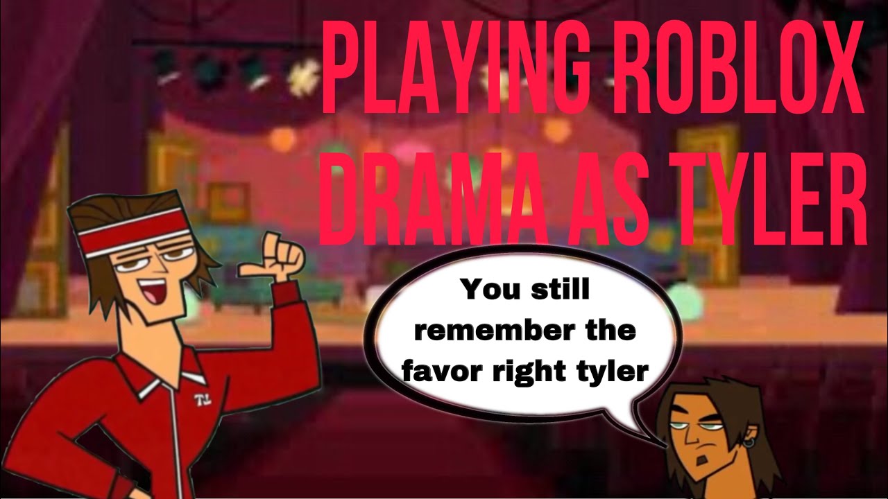 Playing roblox drama as Tyler because of the hunt - YouTube