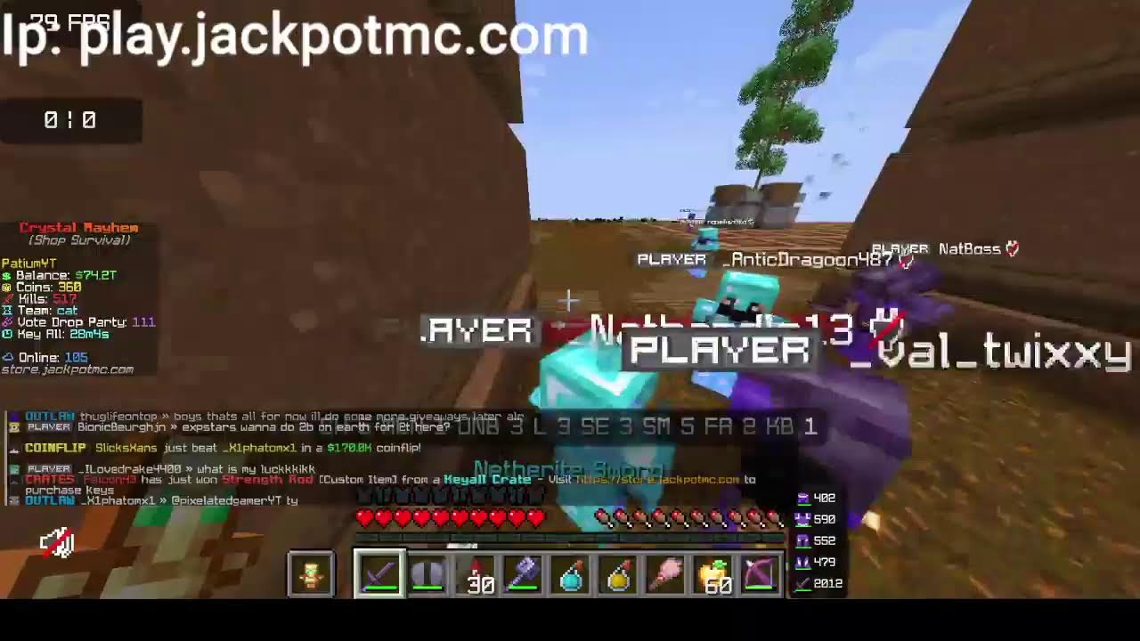 JackpotMC (rating bases) And pvp - YouTube