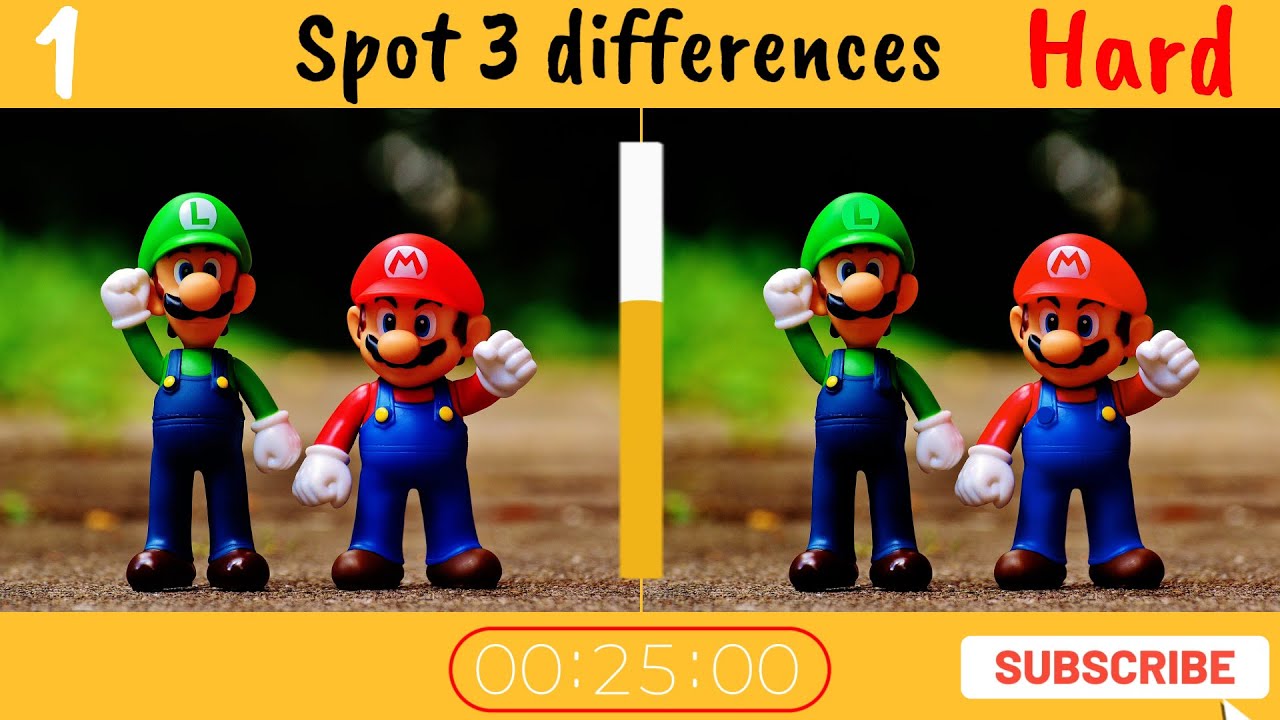 Spot the Differences Super Mario Bros | kids favorite cartoon ...