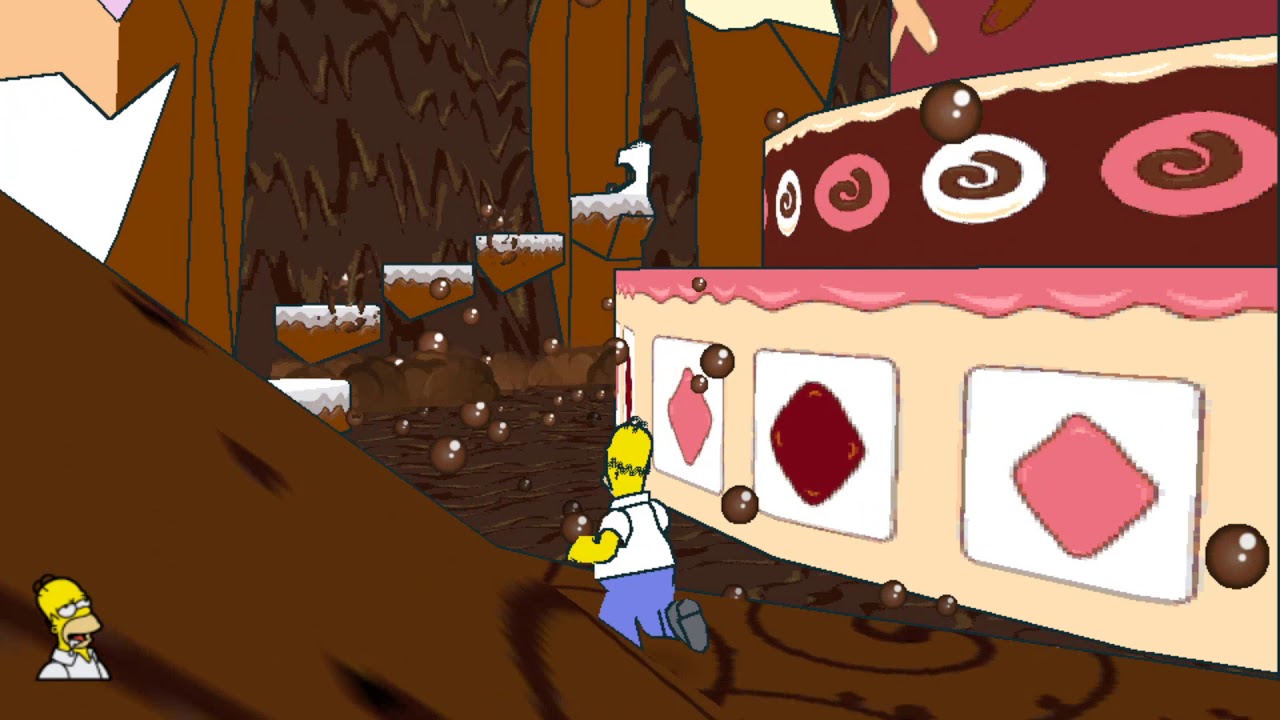 The Simpsons Game (PSP) Land of Chocolate 100% All Collectables ...