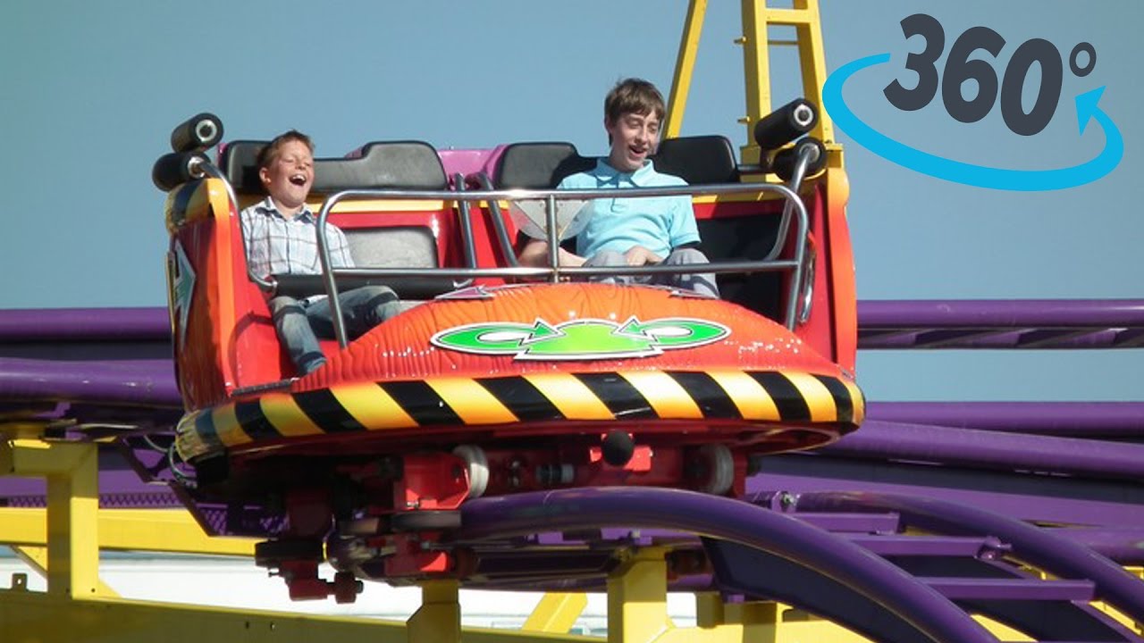 Magic Mouse Rollercoaster 360 degrees (Wild Mouse) - YouTube