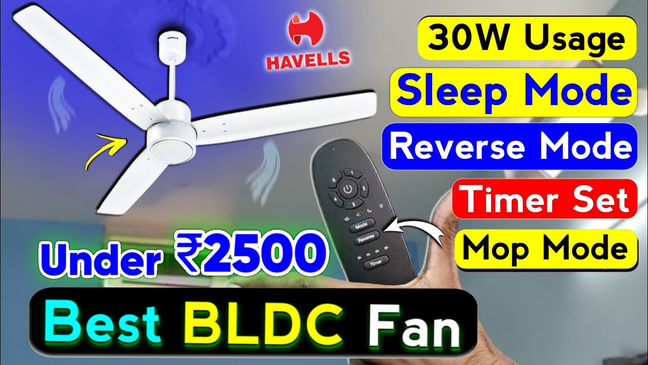 Best BLDC Celling Fan Under ₹2500 | Havells Fab BLDC Fan Review - YouTube