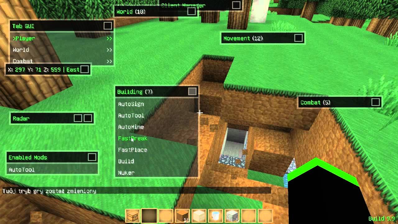 Minecraft Mod-Cheat Nodus JAK UŻYWAĆ I INSTALACJA 1.3.2 - YouTube