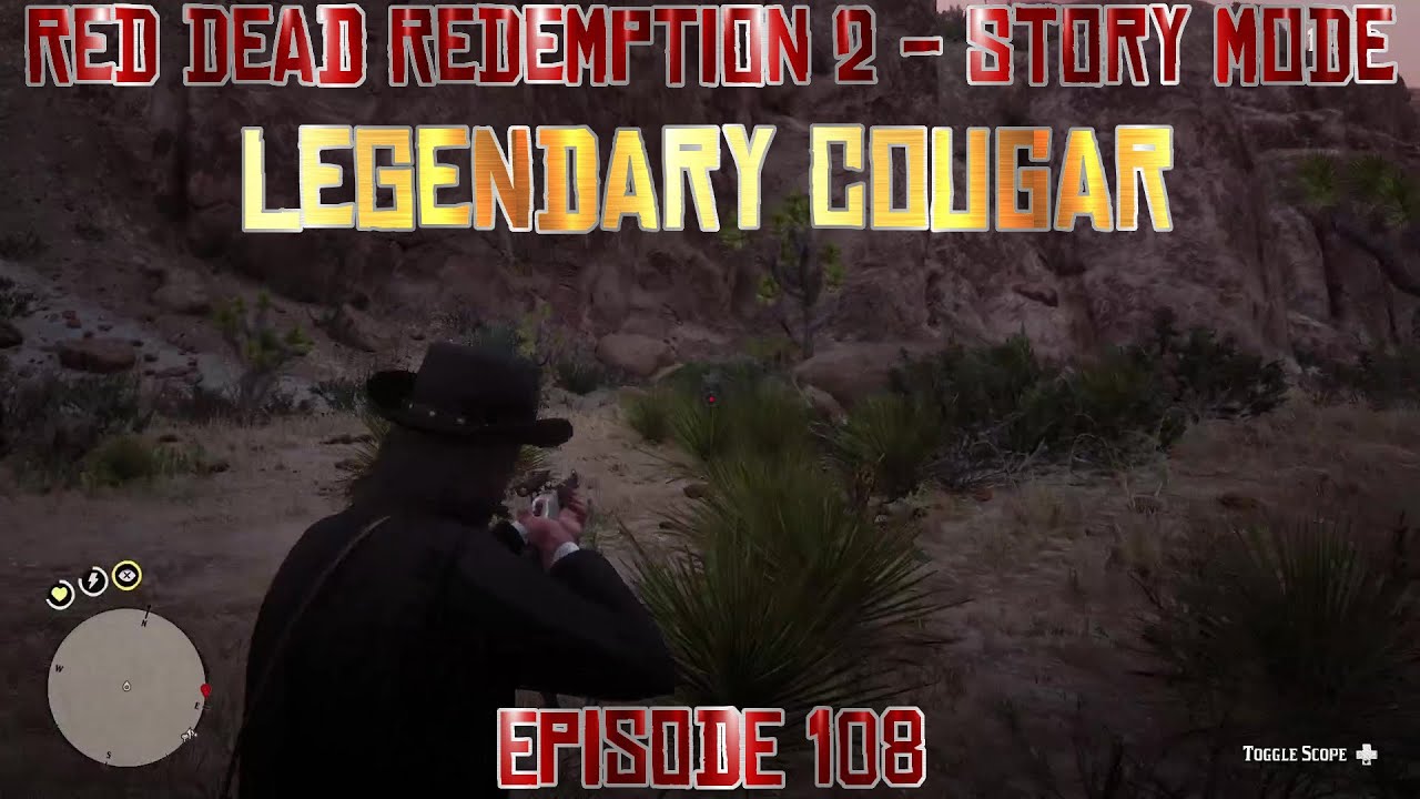 Red Dead Redemption 2 - Story Mode - Episode 108 - THE LEGENDARY COUGAR ...