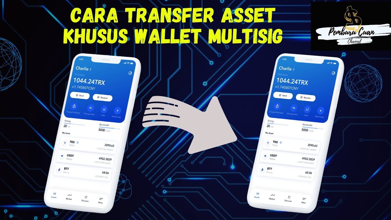 Cara transfer asset crypto wallet multisig di tronlink - YouTube