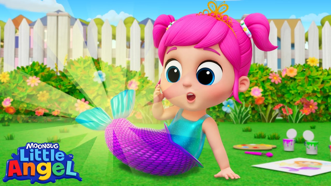 Mermaid in the Sea Costume Dress Up! | Little Angel Kids Songs ...