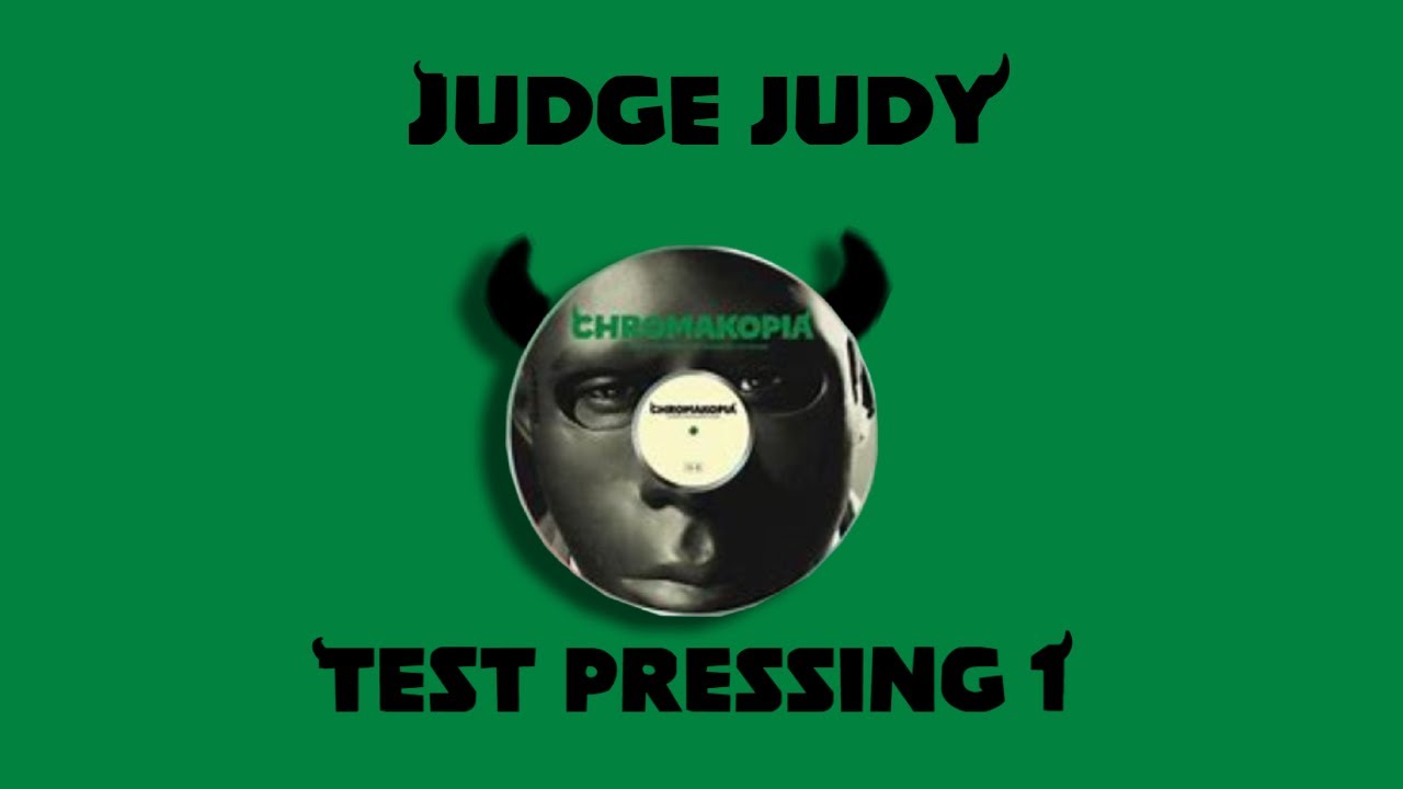 ||JUDGE JUDY|| EXCLUSIVE CD/VINYL TEST PRESSING 1|| - YouTube