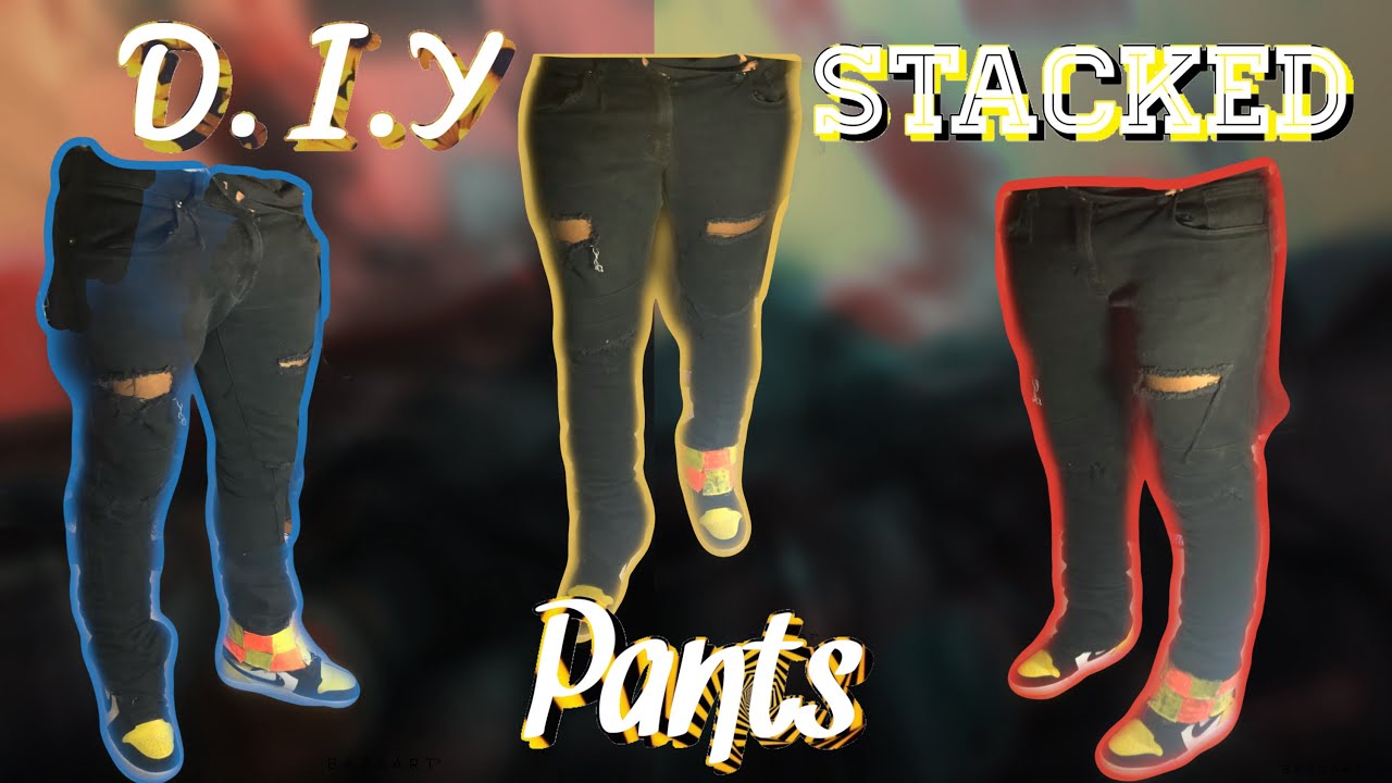 DIY Stacked Pants - YouTube