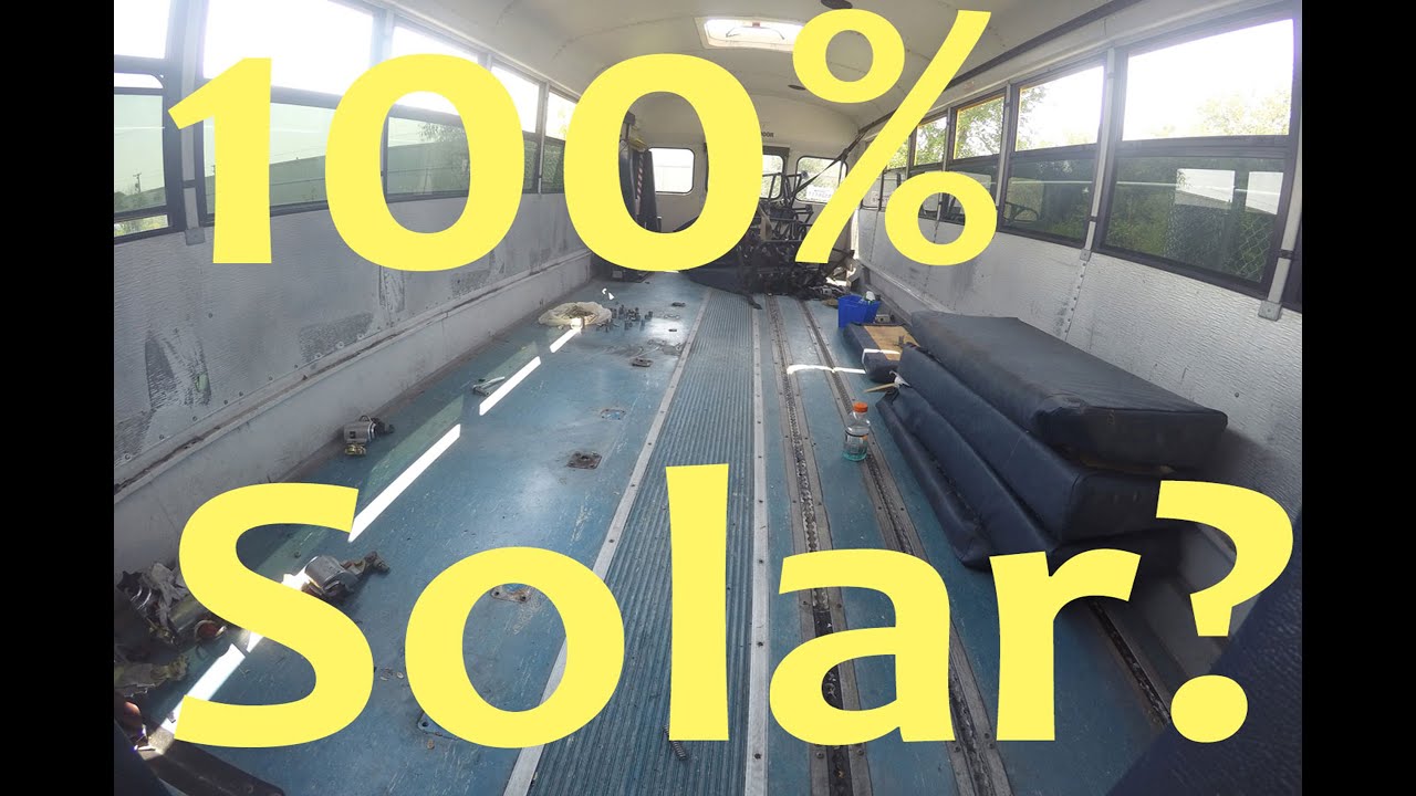 100% Solar Power School Bus Conversion - YouTube