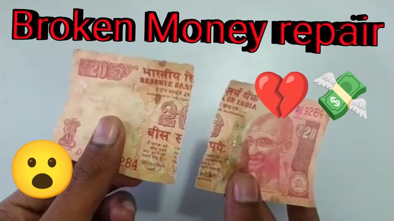 New vlog | cracked money | How to repair cracked money | Paisa ko ...