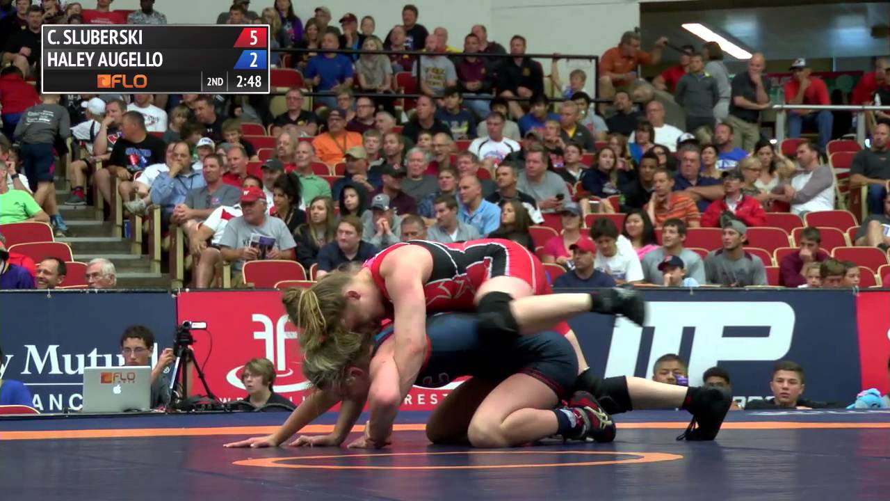 53kg s, Haley Augello, New York AC vs Carlene Sluberski, Titan Mercury ...