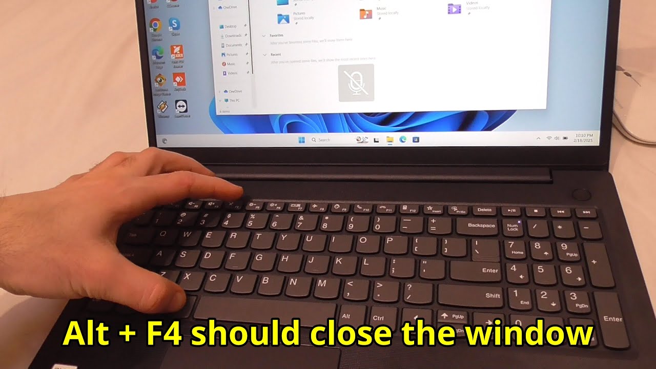 Window can't be closed using Alt+F4 (Lenovo V15 G4 IRU laptop, BIOS ...