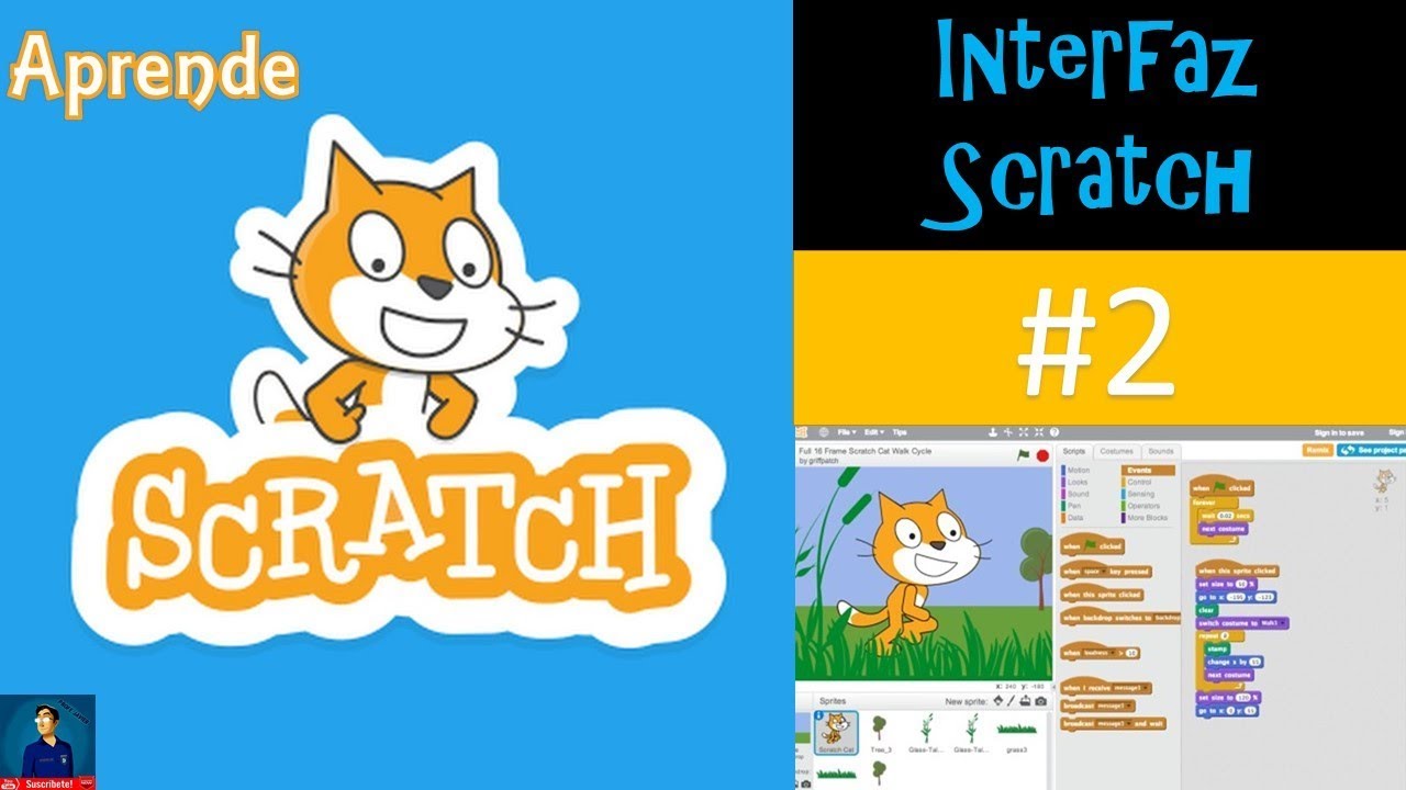 ALGORITMOS E INTERFAZ DE SCRATCH | Programación para niños | Curso de ...