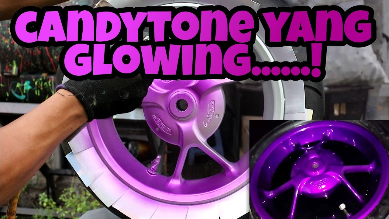 trik cat velg warna candy - YouTube