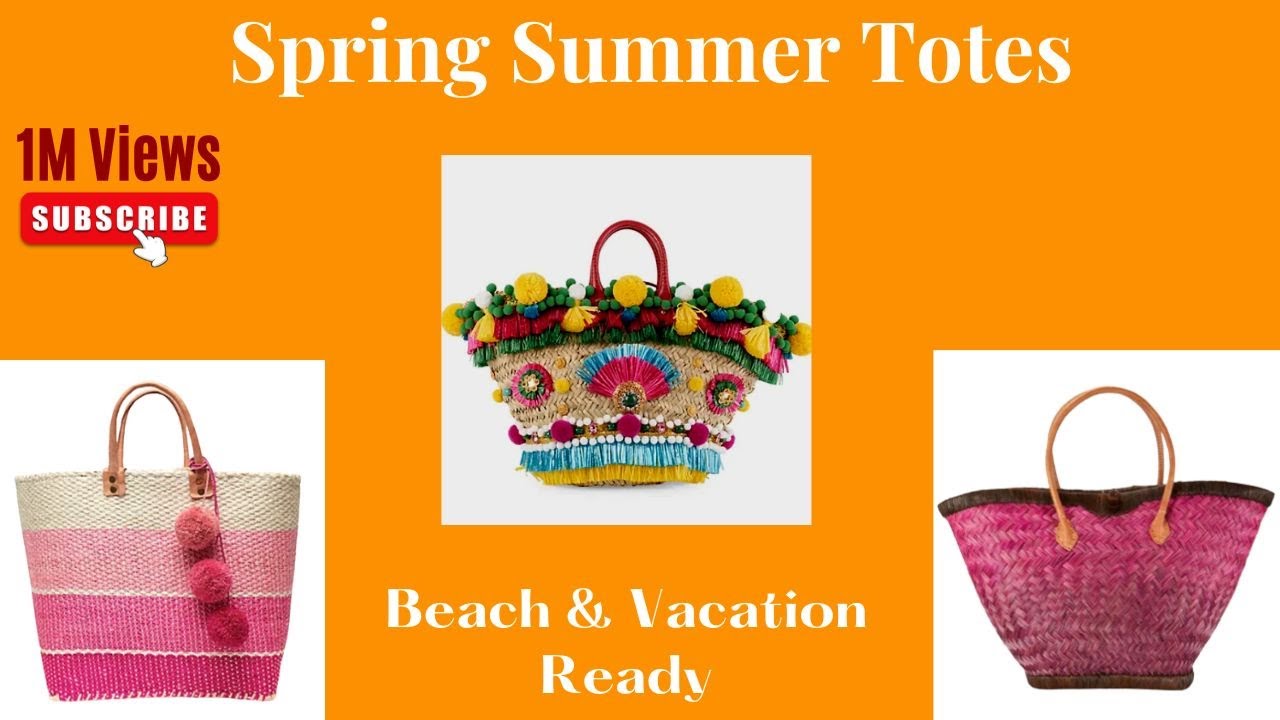 Fun and Colorful Vibes | Spring Summer Tote Bags | The Glow Up Global ...