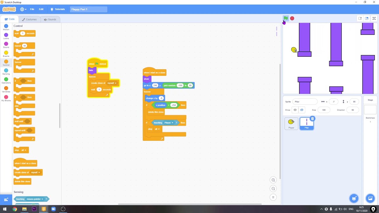 Cara Membuat Simple Game Flappy bird menggunakan Scratch ( Part 2 ) - YouTube