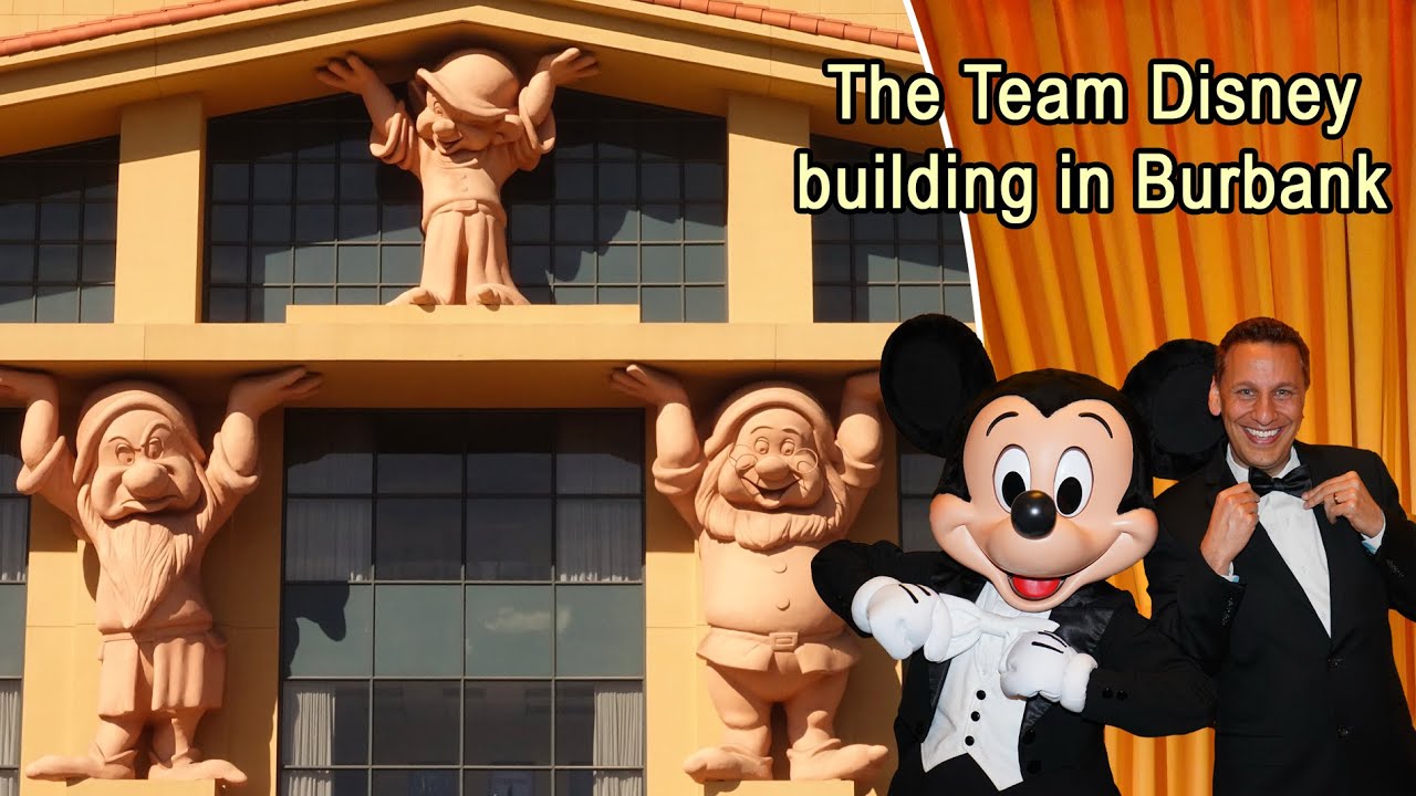 The Team Disney Building at Walt Disney's studio in Burbank - YouTube