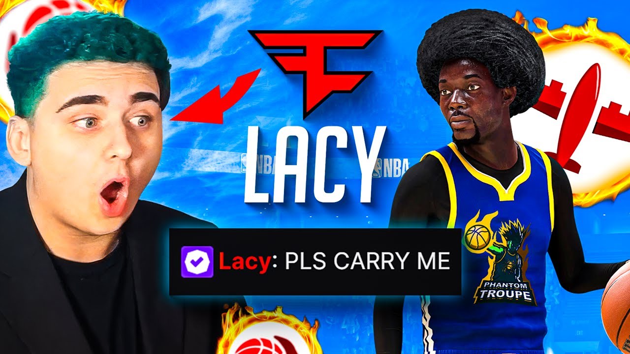 FaZe Lacy Asked Me to CARRY HIM in the NBA 2K25 Park and THIS HAPPENNED ...