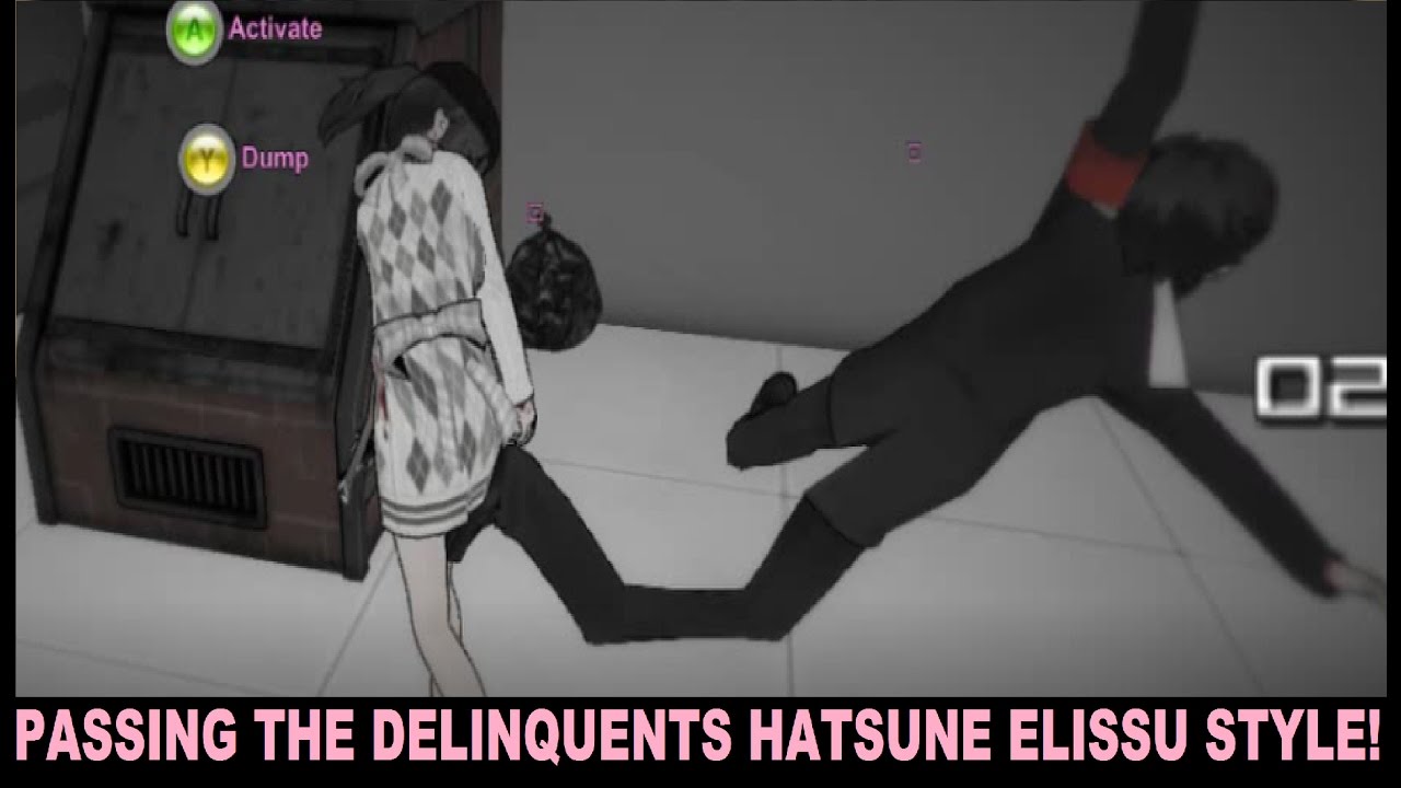 PASSING THE DELINQUENTS HATSUNE ELISSU STYLE! | Yandere Simulator - YouTube
