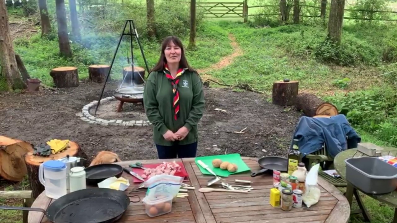 8th Alton Scout Connected - Open Fire Breakfast - Meat - YouTube