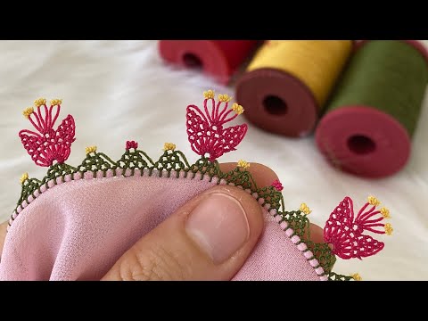 64. Model~ Çeyizlerin gözdesi olacak şahane iğne oyası yazma modeli