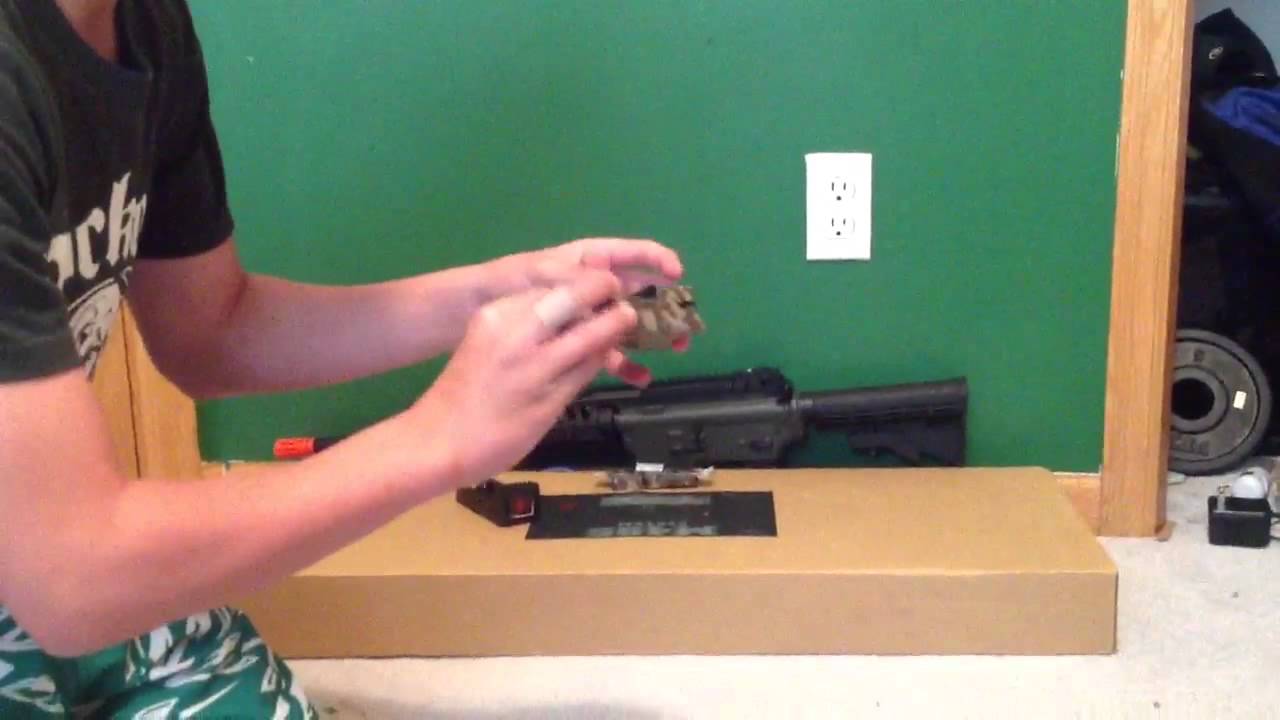Homemade Airsoft Red Dot Sight - YouTube