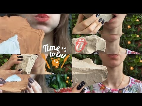 @mycrunchylove || white Turkistan clay eating || red clay eating||clay ...