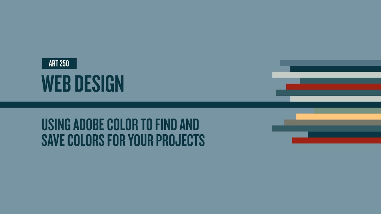 How to use Adobe Color for Web Design - YouTube