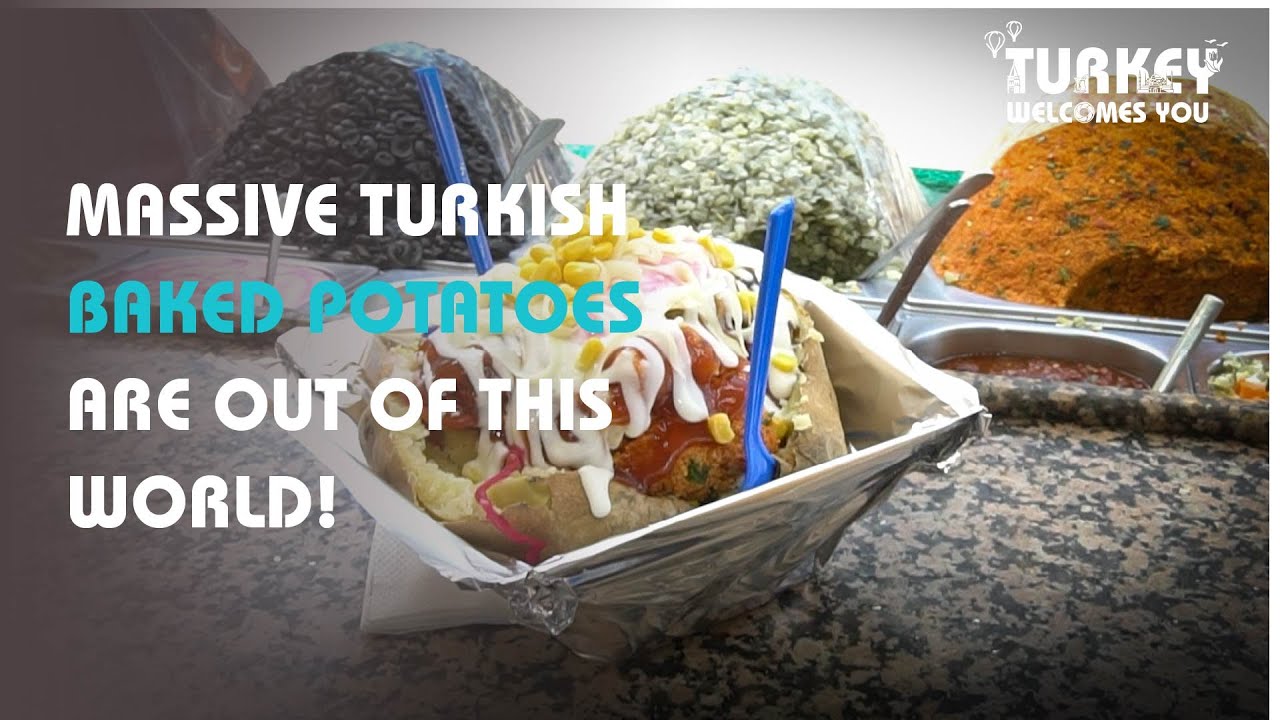 Steamy Turkish Baked Potato with Unlimited Toppings! - Turkish Kumpir ...