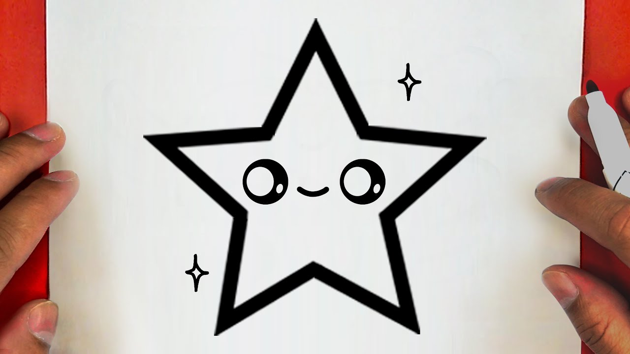 HOW TO DRAW A CUTE STAR EASY , STEP BY STEP, DRAW Cute things - YouTube