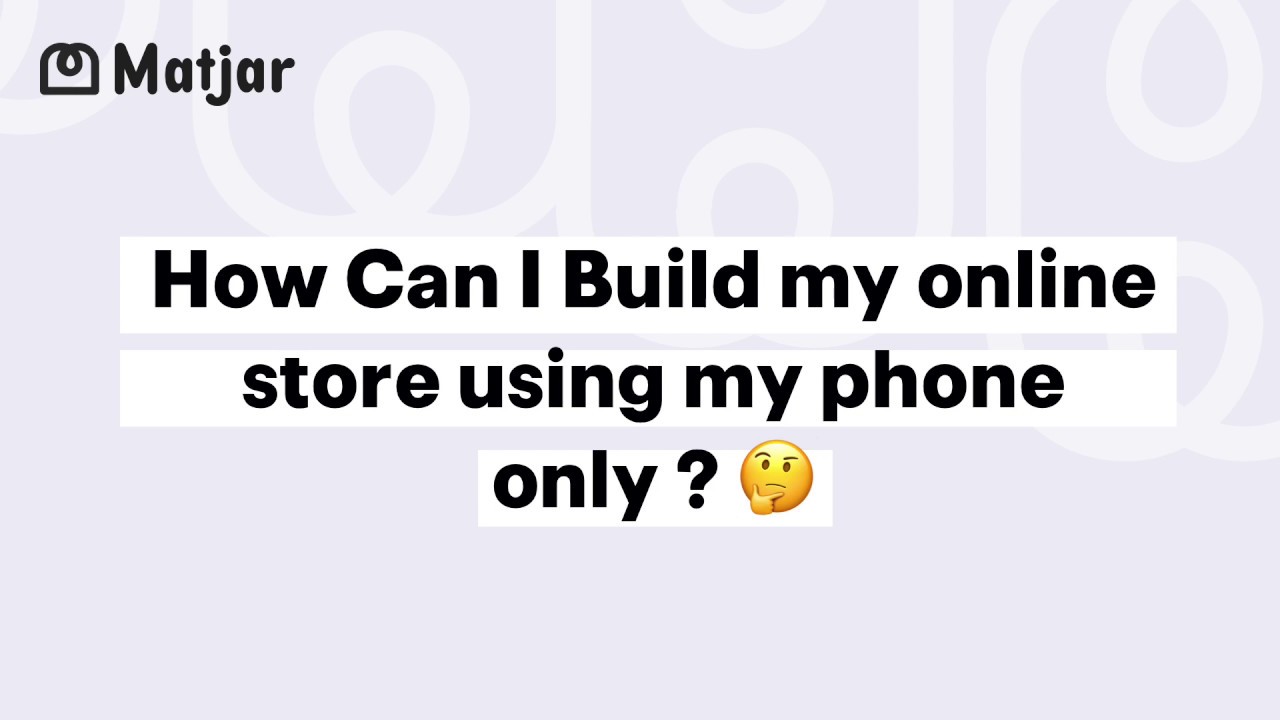 Matjar - Ecommerce Store Builder - YouTube