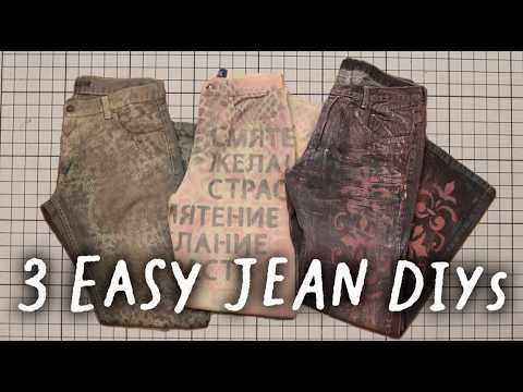 DIY Denim: 3 Easy Ways to Customize Your Jeans - YouTube