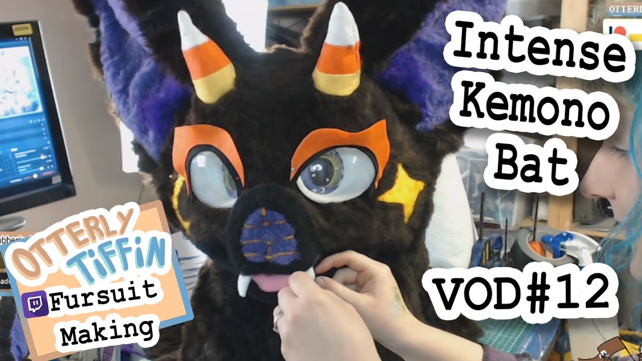 Mounting Batty Fursuit Kemono Head Fur Sock #12 - YouTube
