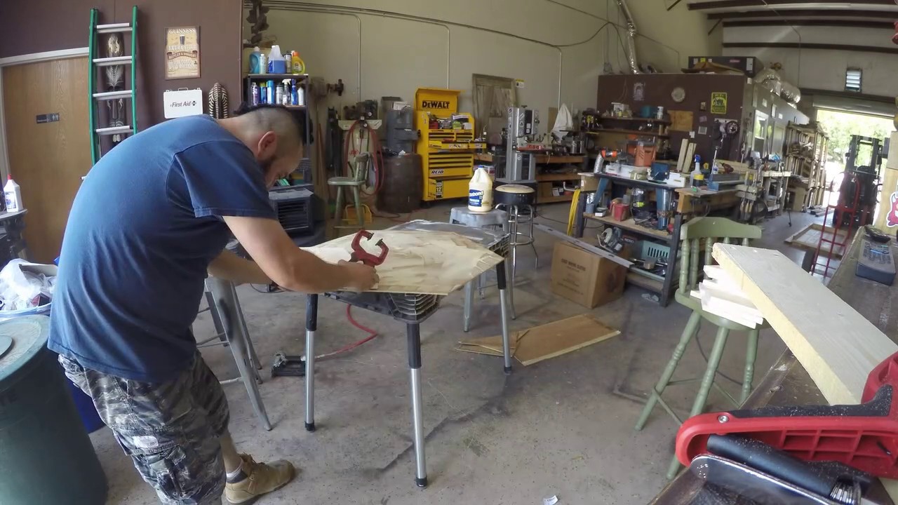 Making the Hex Table Top - YouTube