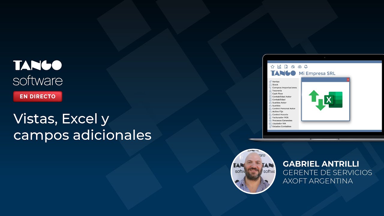 Tango Software - Vistas, apertura y Excel - YouTube