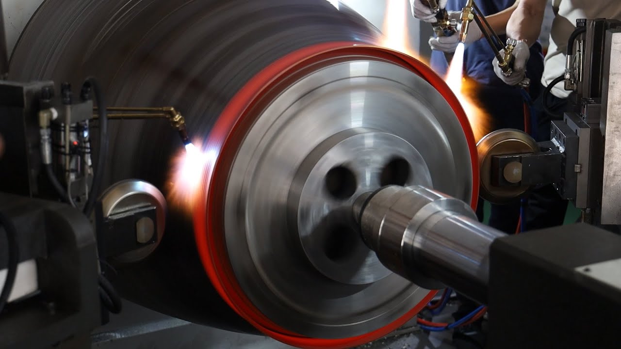 Heavy Duty Flow Forming CNC Metal Spinning Machine | flared flat bed ...