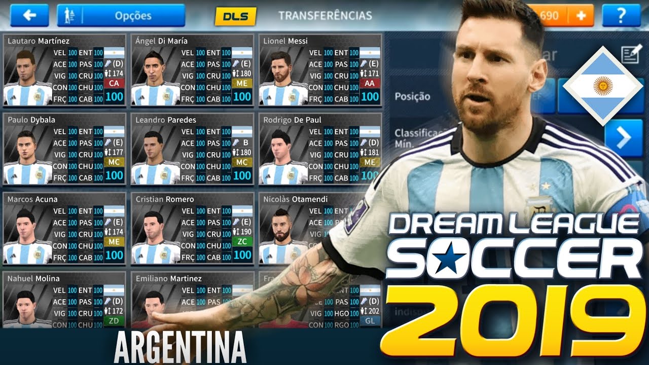 Baixe já!!!! A seleção da Argentina para seu DLS 19 (L. MARTÍNEZ/D ...