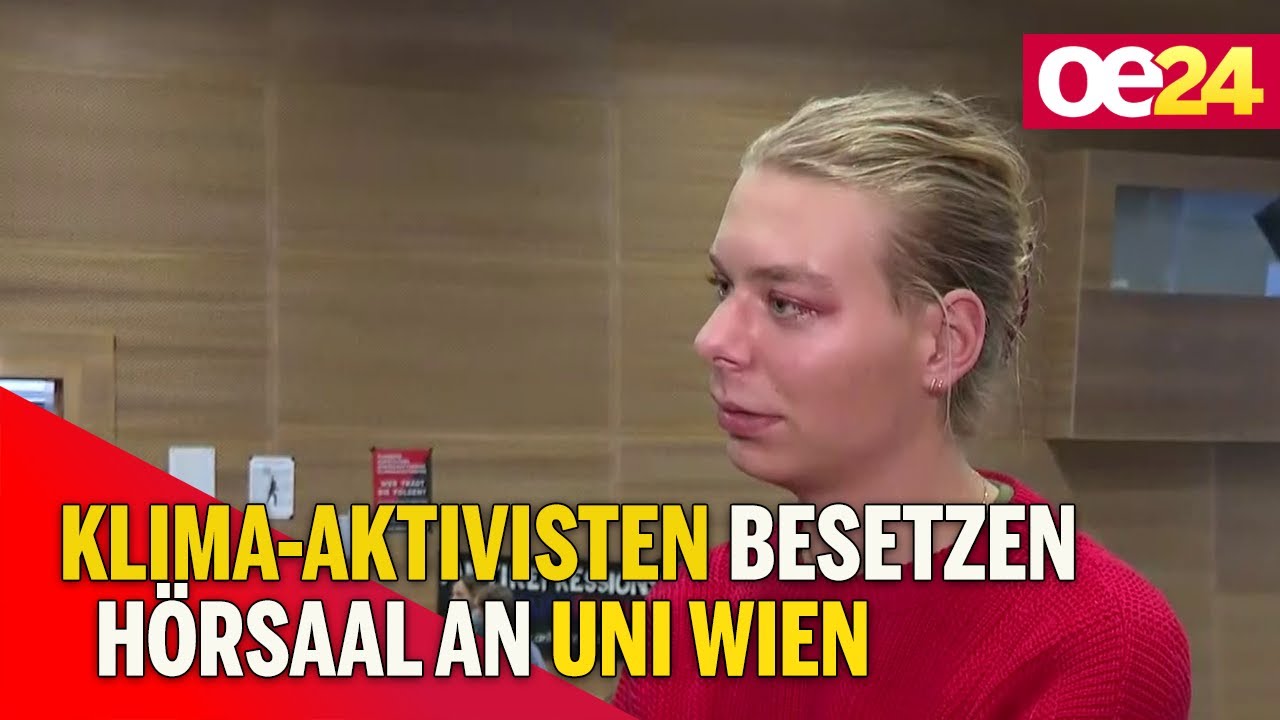 Klima-Aktivisten besetzen Hörsaal an Uni Wien: Interview mit Bruno ...