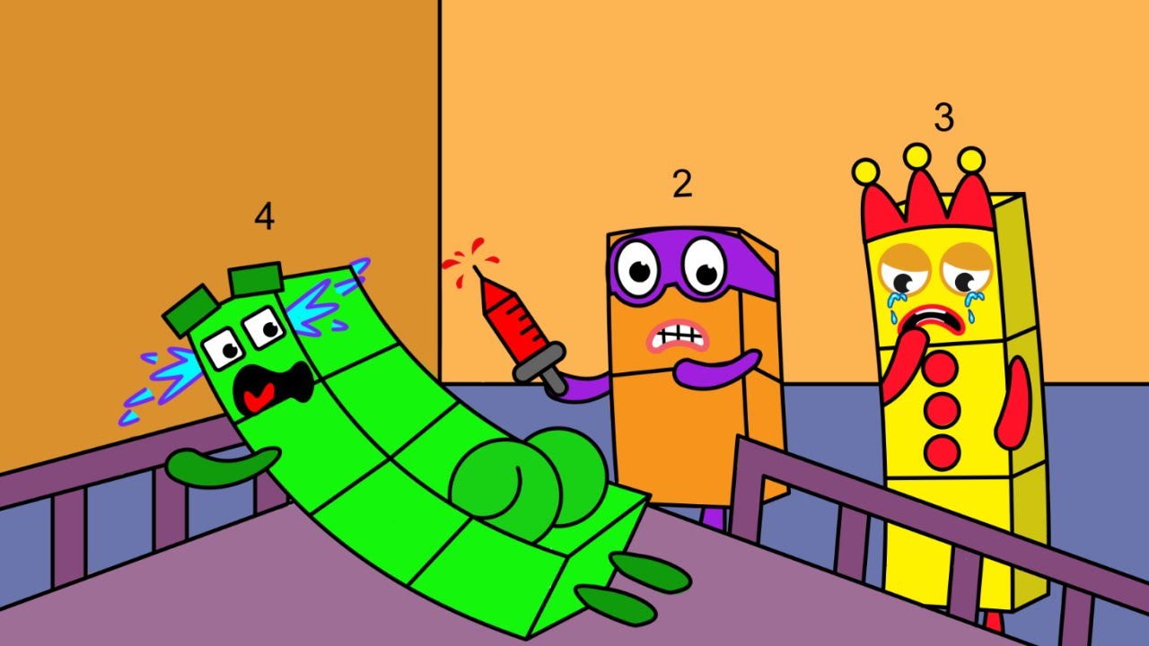 STOP!! Don't hurt me - Numberblocks fanmade coloring story - YouTube