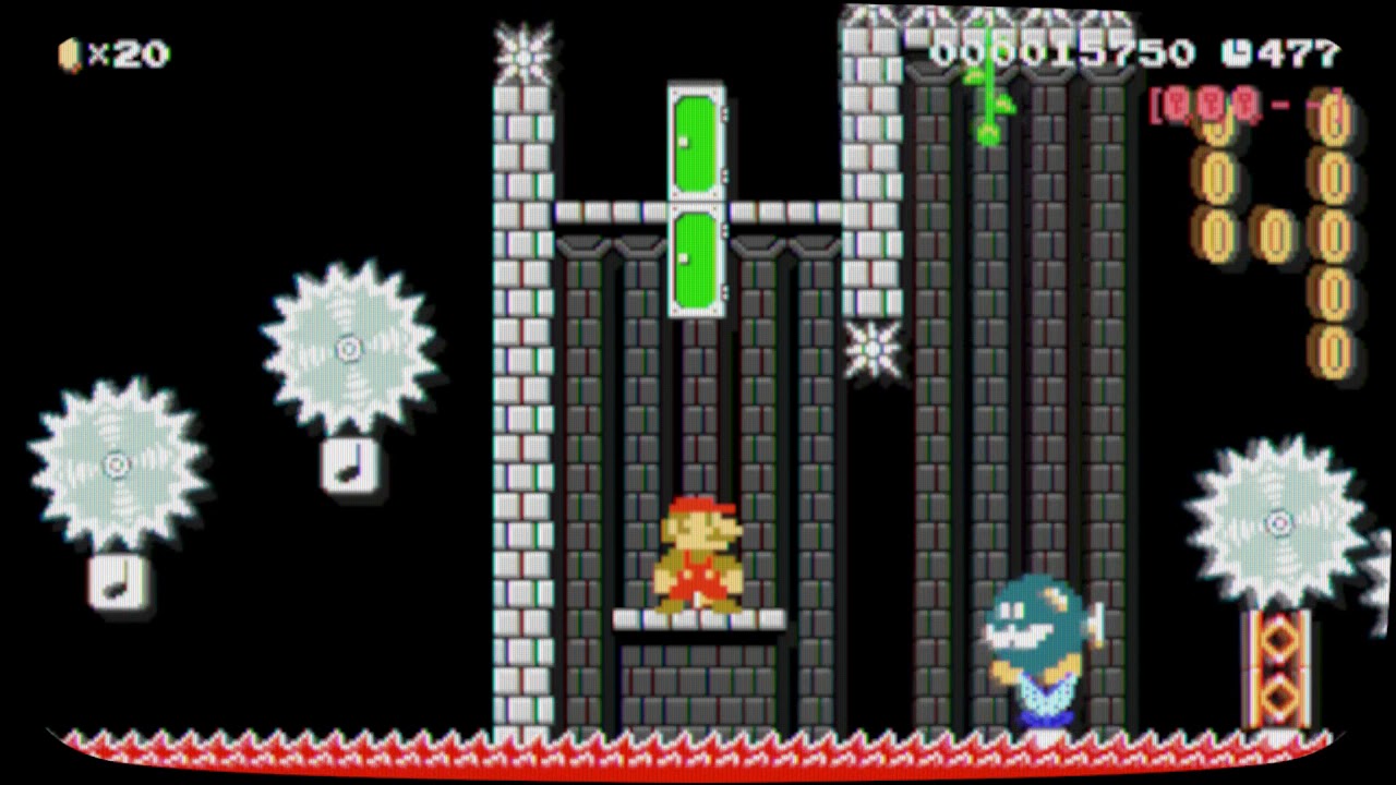 A small SMB1 kaizo level - Super Mario Maker - YouTube
